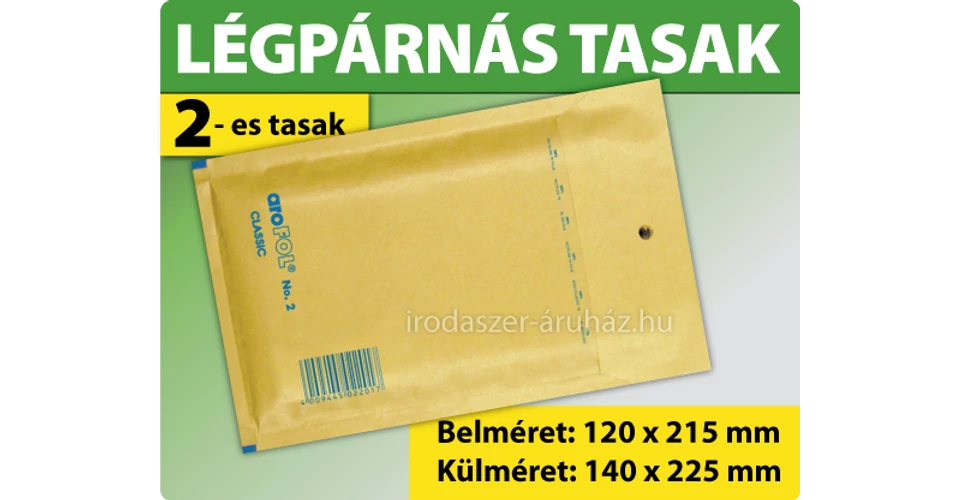 LÉGPÁRNÁS TASAK BARNA W2 BORÍTÉK B/12 1000 DARAB - LÉGPÁRNÁS TASAKOK ...
